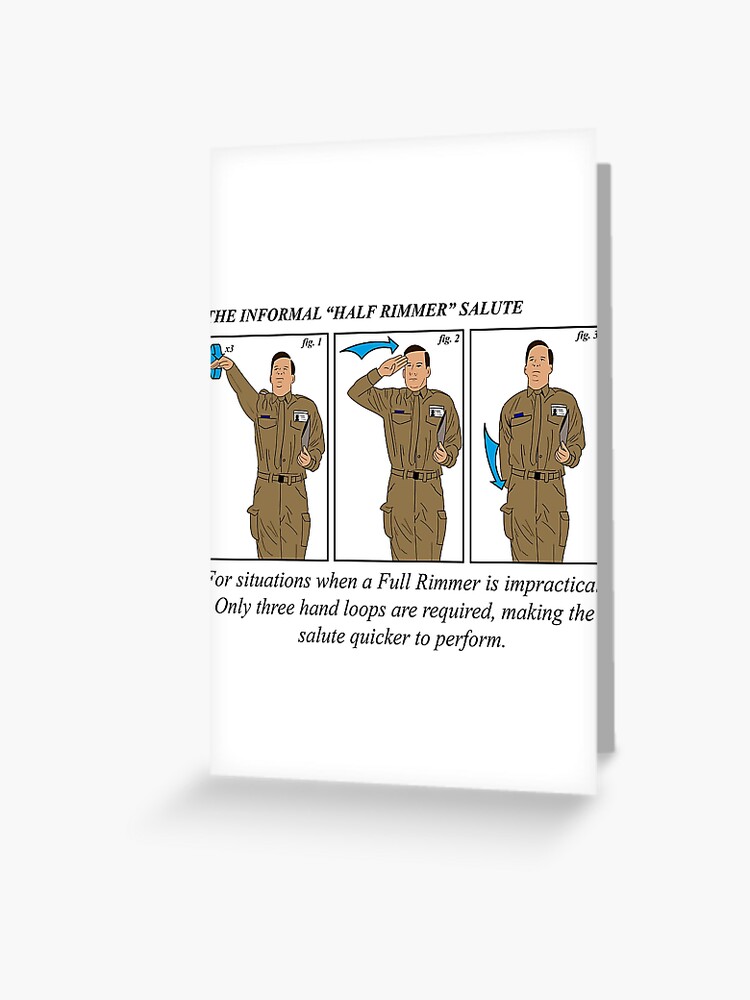 "Arnold Rimmer Half Rimmer Salute" Greeting Card for Sale by McPod ...