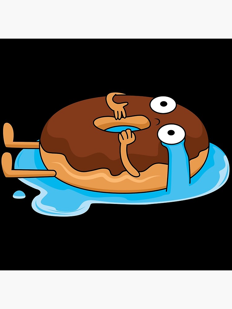 "Sad Donut Crying" Poster for Sale by TasAlex | Redbubble