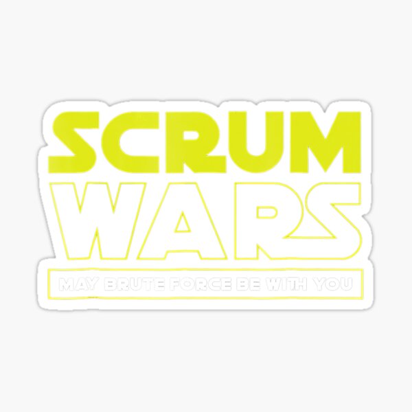 "Scrum Wars Funny Rugby " Sticker for Sale by bale2014 | Redbubble