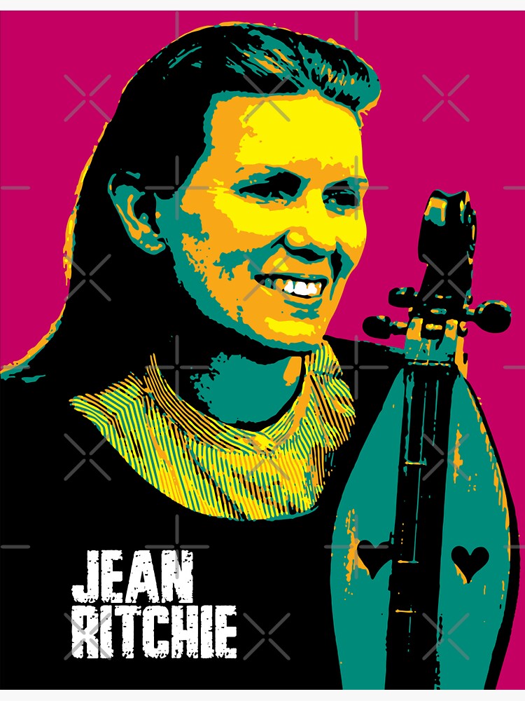 "Jean Ritchie. Jean Ruth Ritchie. Mother of Folk. " Sticker by ...