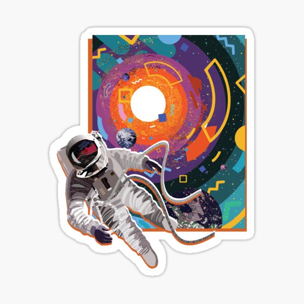 " Astronaut,spaceman,Space ship" Sticker for Sale by ToufikTech | Redbubble