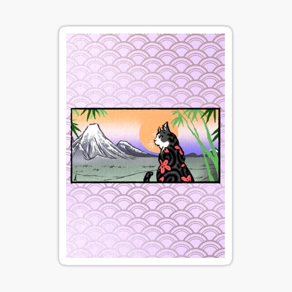 "Cat 02" Sticker by schrootdinger | Redbubble