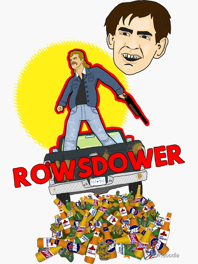 "Rowsdower (Variant feat. Troy McGreggor)" Sticker for Sale by OKdoodle ...