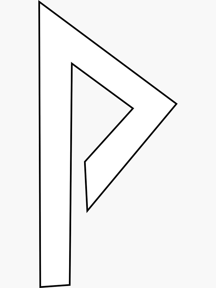 "P – Greek Mythology - White Letter P " Sticker for Sale by ...