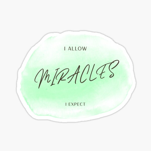 "MIRACLE" Sticker for Sale by nanuqiart | Redbubble