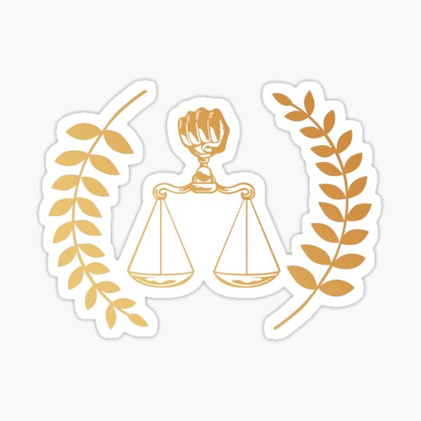 "Law Symbol" Sticker for Sale by Dutlu | Redbubble