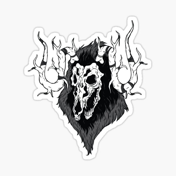 "Wendigo" Sticker for Sale by AllSeeingArt | Redbubble
