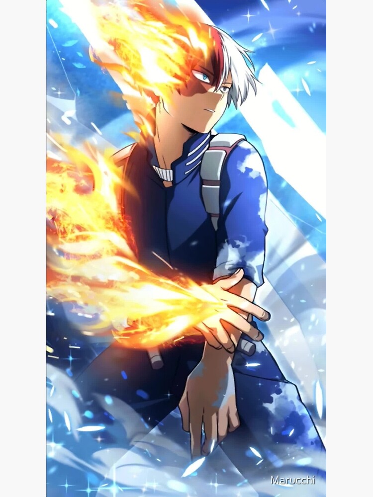 "My Hero Academia Todoroki Shoto" Poster by Marucchi | Redbubble