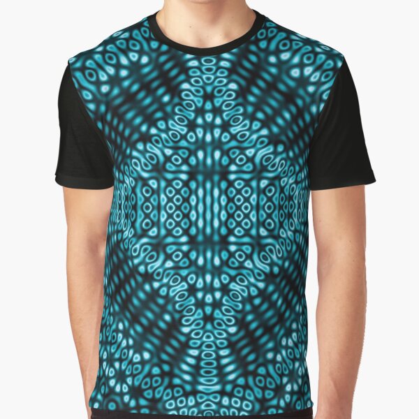 "Teal Mind Warp Diffraction Pattern" T-shirt by KirstenStar | Redbubble