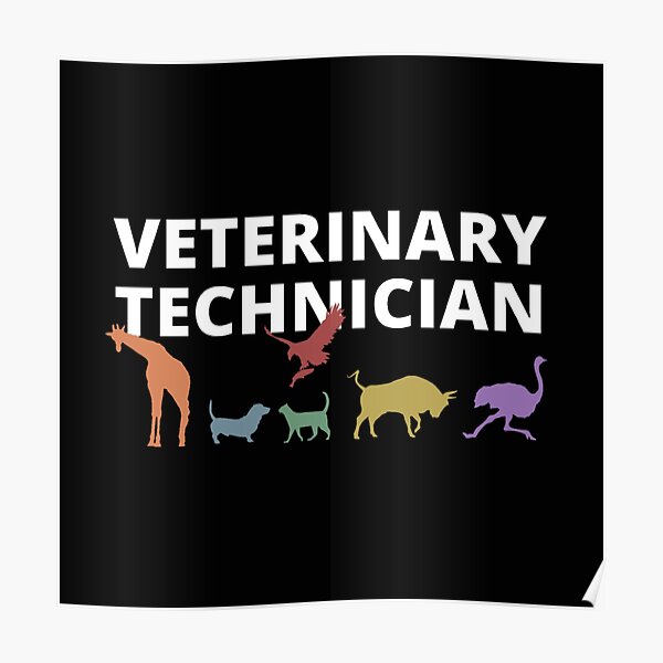 "Veterinary Technician - Vet Tech" Poster for Sale by PetLife | Redbubble