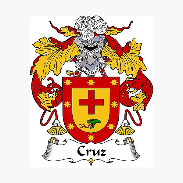 "Cruz Coat of Arms/Family Crest" Photographic Print for Sale by William ...