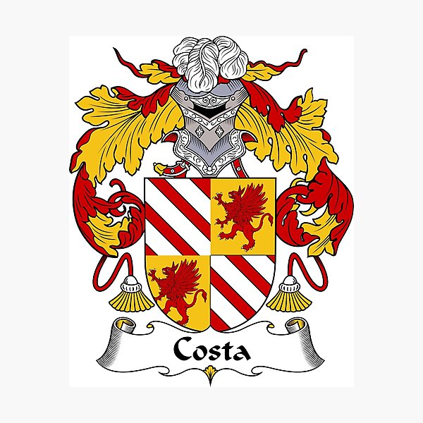 "Costa Coat of Arms/ Costa Family Crest" Photographic Print by ...