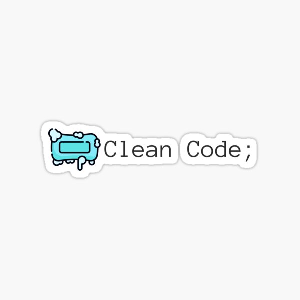 "Clean Code Design" Sticker for Sale by JacksCode | Redbubble