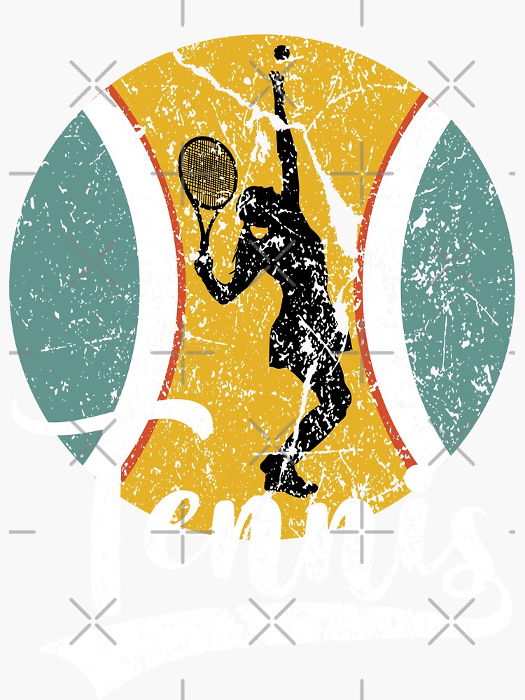 "Tennis Evolution Coach Tennis Player Men's" Sticker by besTmanuFacture ...