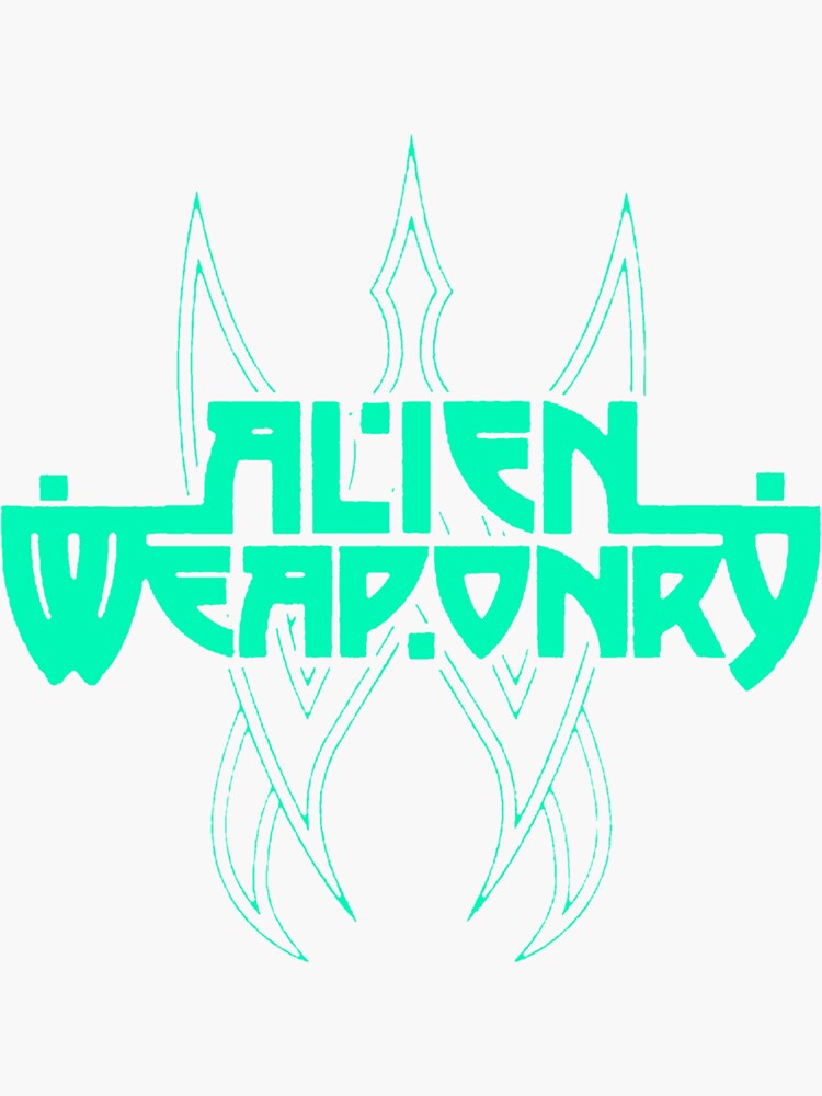 "alien weaponry best new logo" Sticker for Sale by bryon973 | Redbubble