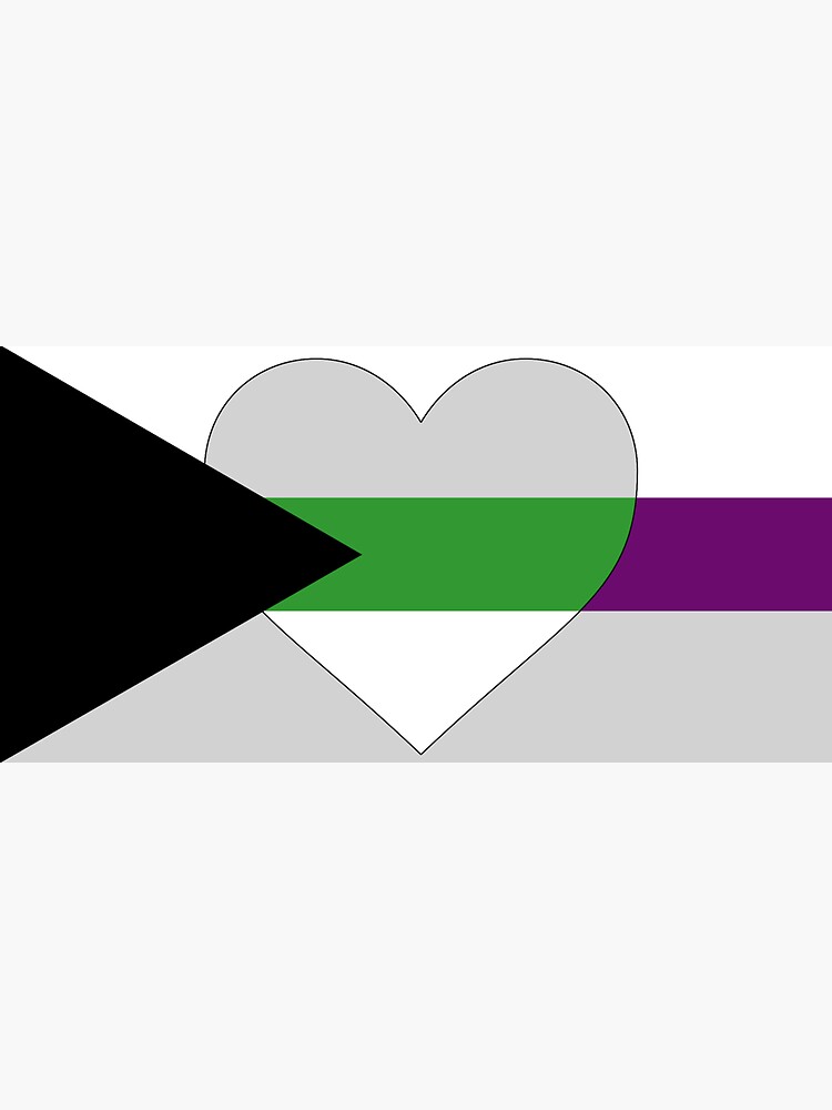 "Demisexual Demiromantic Flag" Sticker by MizuSky | Redbubble