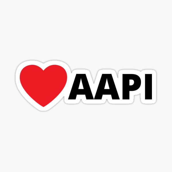 "AAPI" Sticker for Sale by fabrik-designs | Redbubble