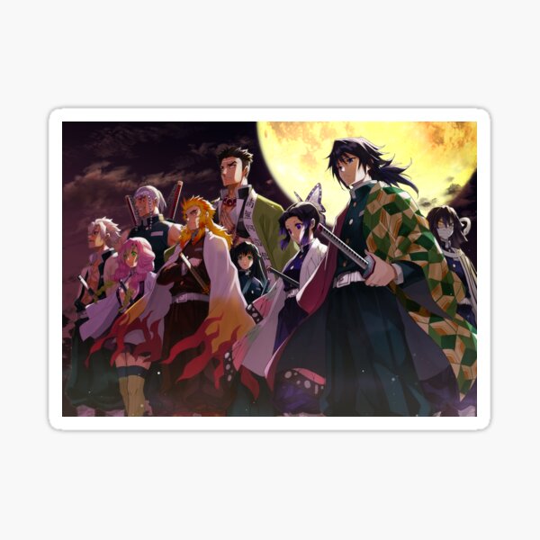"CHARACTERS - DEMON SLAYER" Sticker by KOKOROWAIFU | Redbubble