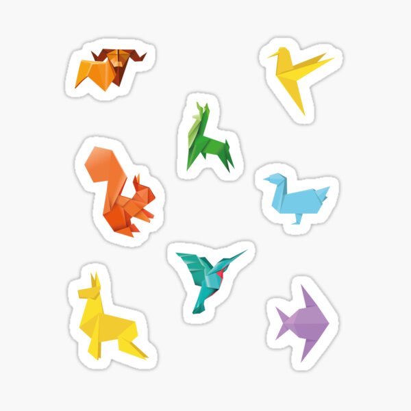 "cute origami funny gifts, origami lovers " Sticker for Sale by DANT ...