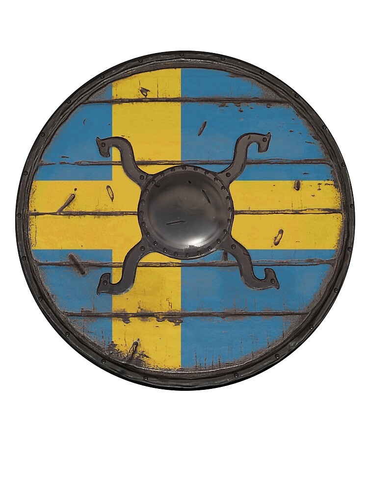 "Swedish Viking Shield" Framed Art Print for Sale by dasilvawolfgang ...