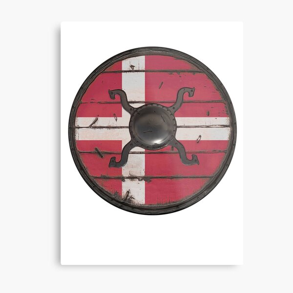 "Danish Viking Shield" Metal Print for Sale by dasilvawolfgang | Redbubble