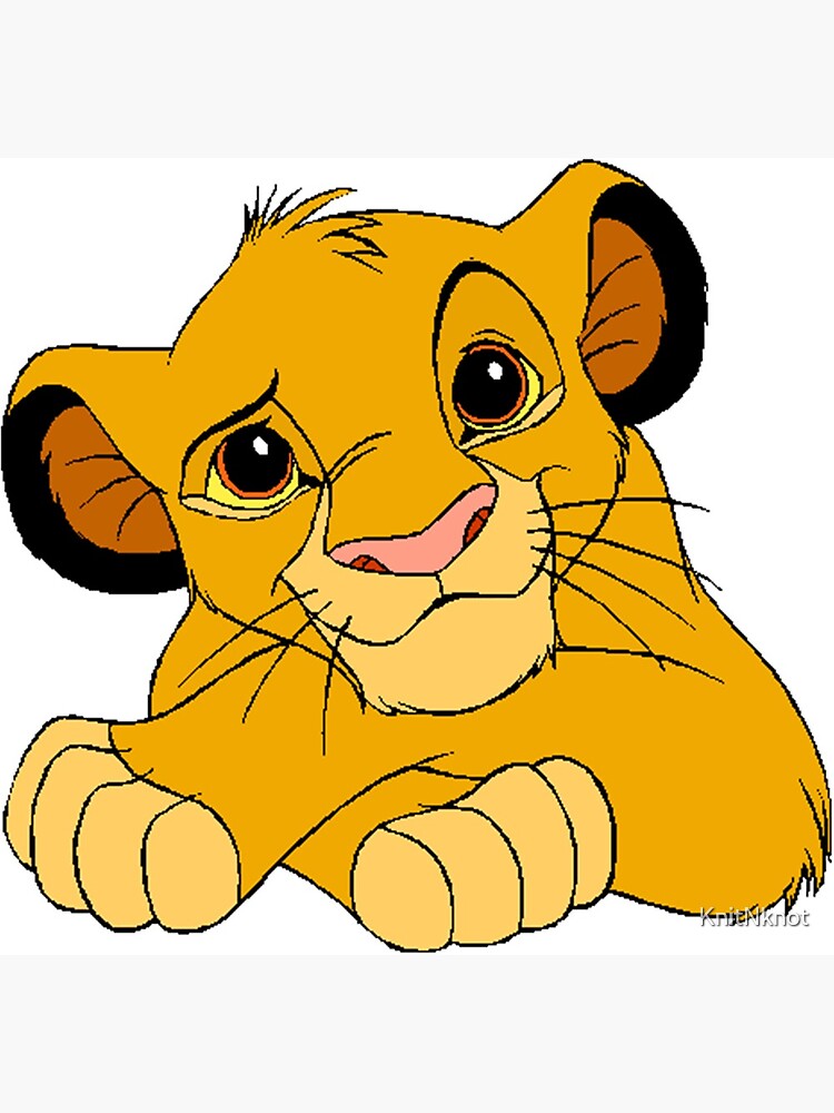"cute simba cub face" Photographic Print by KnitNknot | Redbubble