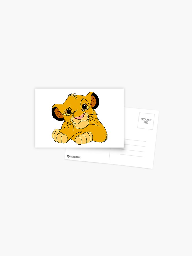 "cute simba cub face" Postcard for Sale by KnitNknot | Redbubble