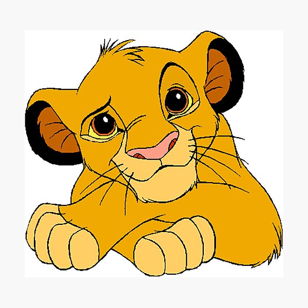 "cute simba cub face" Photographic Print for Sale by KnitNknot | Redbubble