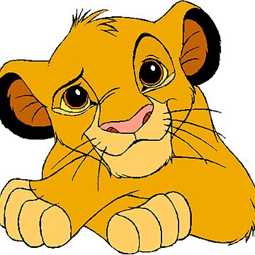 "cute simba cub face" Art Print for Sale by KnitNknot | Redbubble