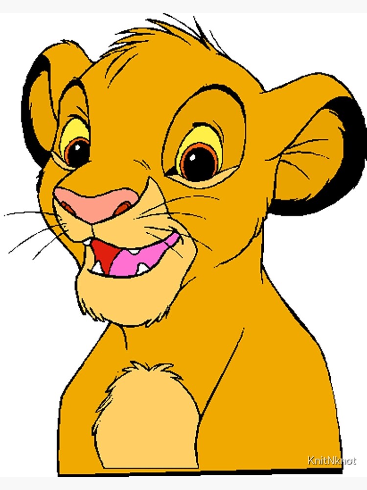 "cute simba cub face" Photographic Print for Sale by KnitNknot | Redbubble