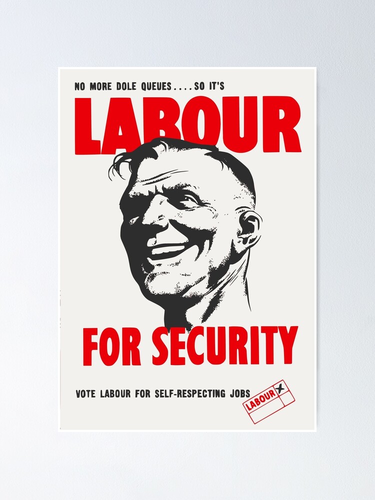 "Labour Party Election Poster 1945" Poster for Sale by sirglennbo ...
