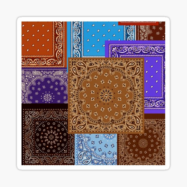 "Colored bandanas 3rd Model" Sticker for Sale by Lunhai | Redbubble
