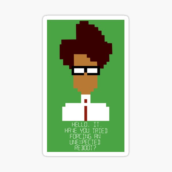 "Reboot" Sticker by Shadyfolk | Redbubble