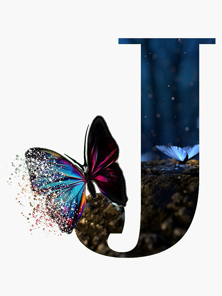 "J letter " Sticker by design1980 | Redbubble