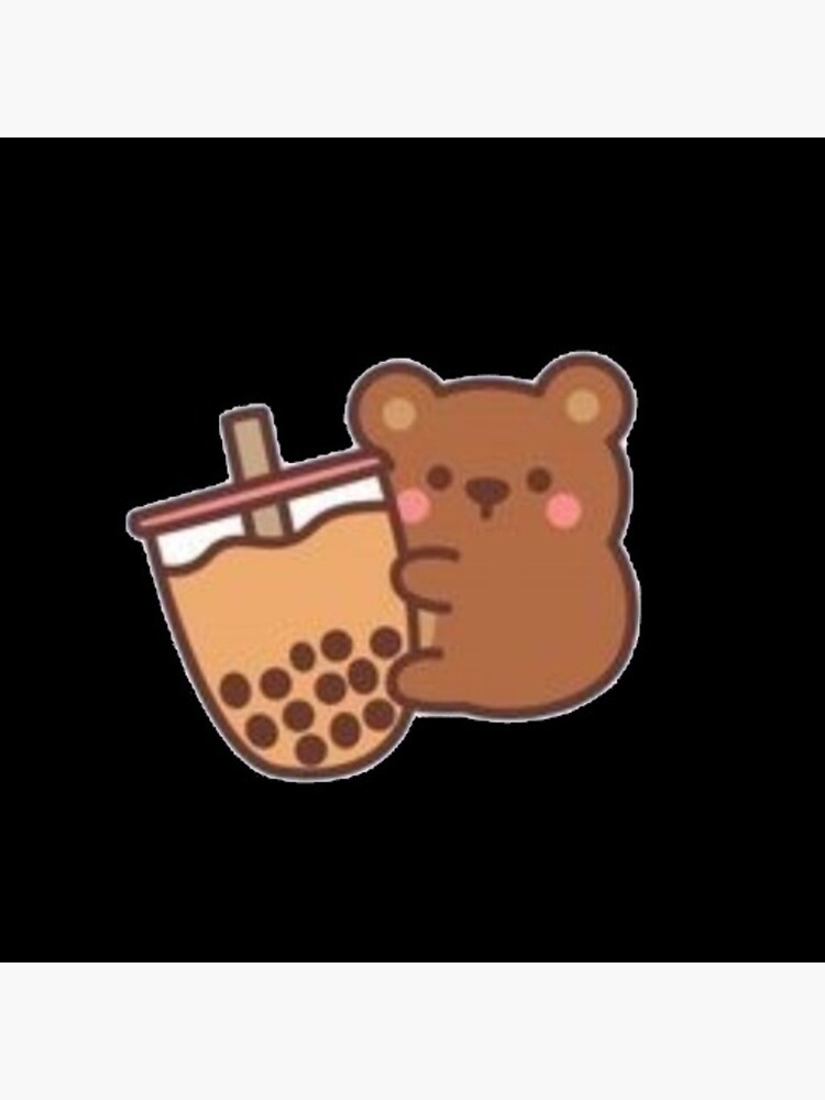 "Boba bear" Sticker for Sale by Felicty | Redbubble