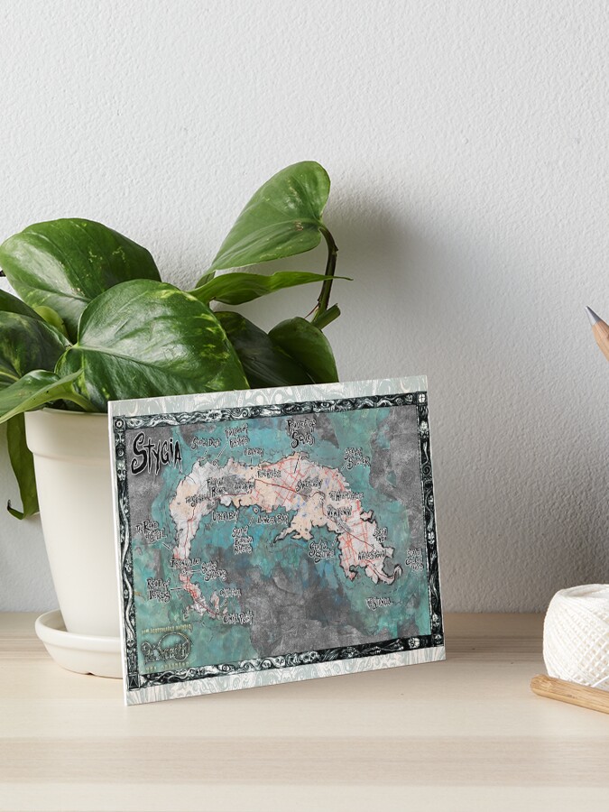 "Wraith Stygia Map" Art Board Print for Sale by TheOnyxPath | Redbubble
