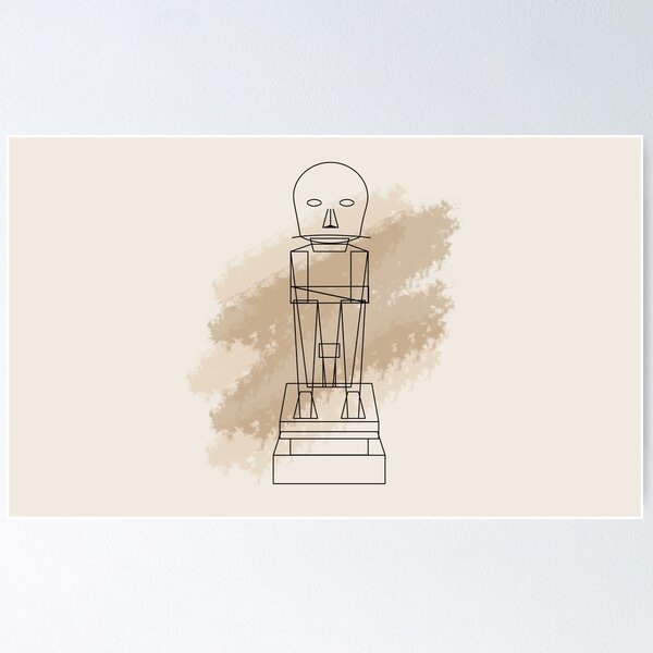 "Geometric Ifugao Bulul" Poster for Sale by justmynicheproj | Redbubble