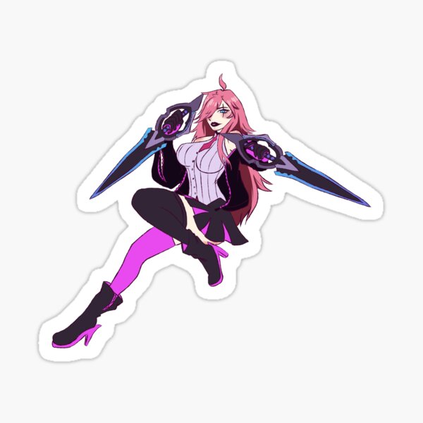 "Battle Academia Katarina" Sticker by Lerinaart | Redbubble