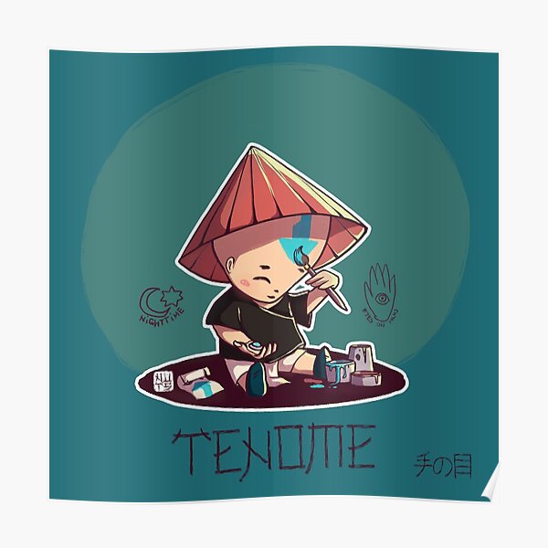 Póster «Tenome - mitología japonesa» de BeeHappyShop | Redbubble