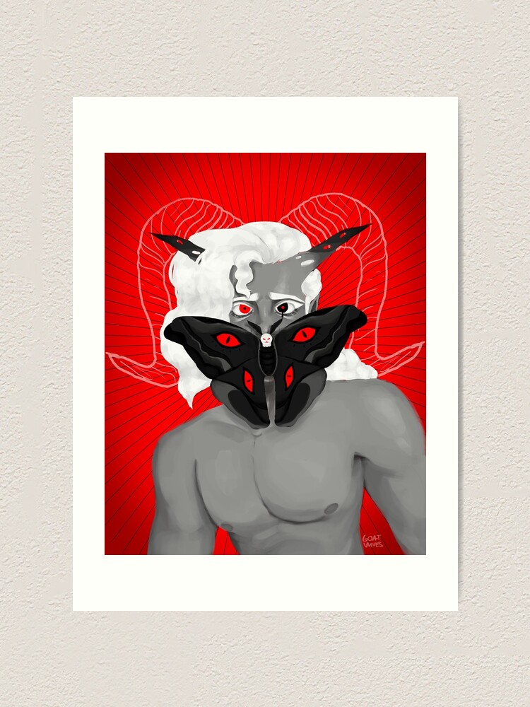 "Corruption - DnD Tiefling Atlas Moth Art" Art Print for Sale by ...