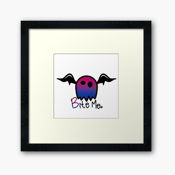 "Bisexual Sticker, Halloween Ghost, Bite Me, Bisexual Ghost, Bisexual ...