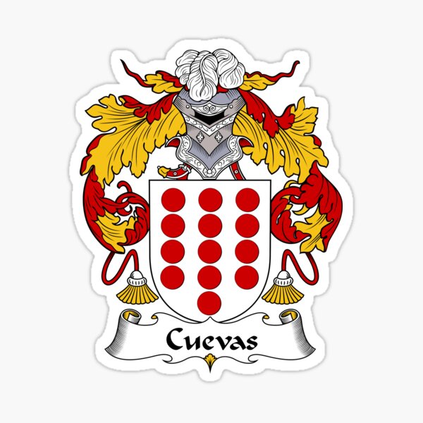 "Cuevas Coat of Arms/Family Crest" Sticker for Sale by carpediem6655 ...