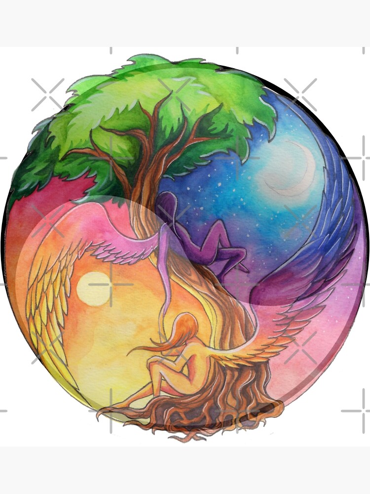 "Day & Night Tree of Life" Poster by Fun-Paf | Redbubble