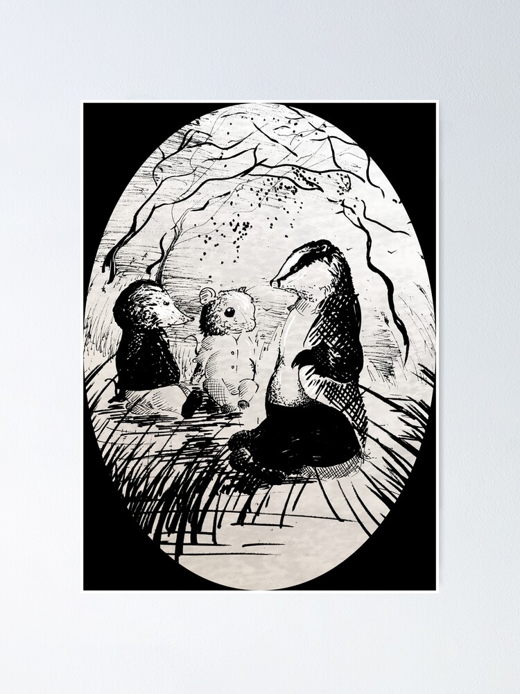 "Mole Badger and Ratty 21/04/21" Poster by SullyDart | Redbubble