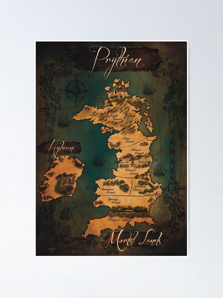 "Prythian Map" Poster for Sale by FlowArt-design | Redbubble