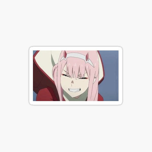 "Zero Two Sticker" Sticker for Sale by WavyyReal | Redbubble