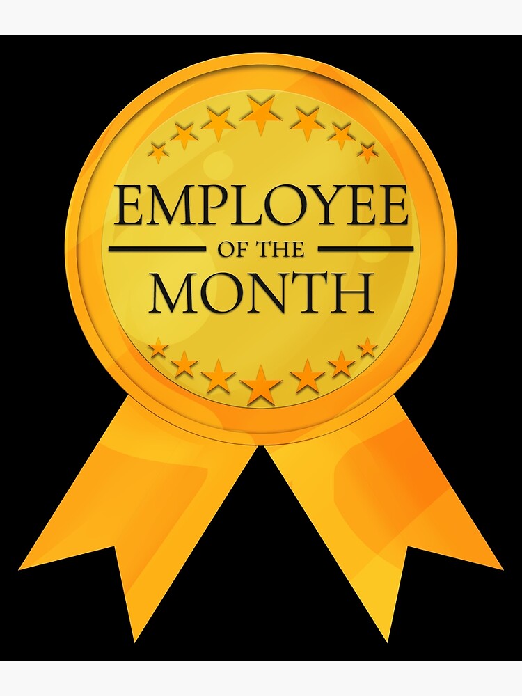 Póster «Empleado del mes - empleado del mes» de FamBleJS | Redbubble