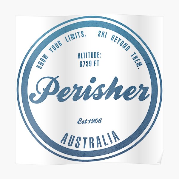 "Perisher Ski Resot Australia" Poster for Sale by CarbonClothing ...
