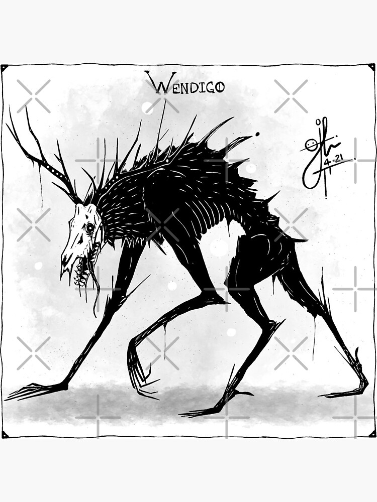 "Wendigo" Art Print for Sale by JamJamTheArtMan | Redbubble