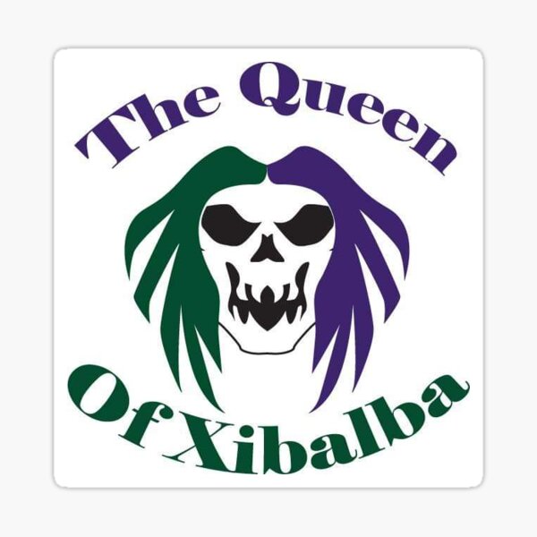 "Queen of Xibalba logo" Sticker by lydiamyerz666 | Redbubble